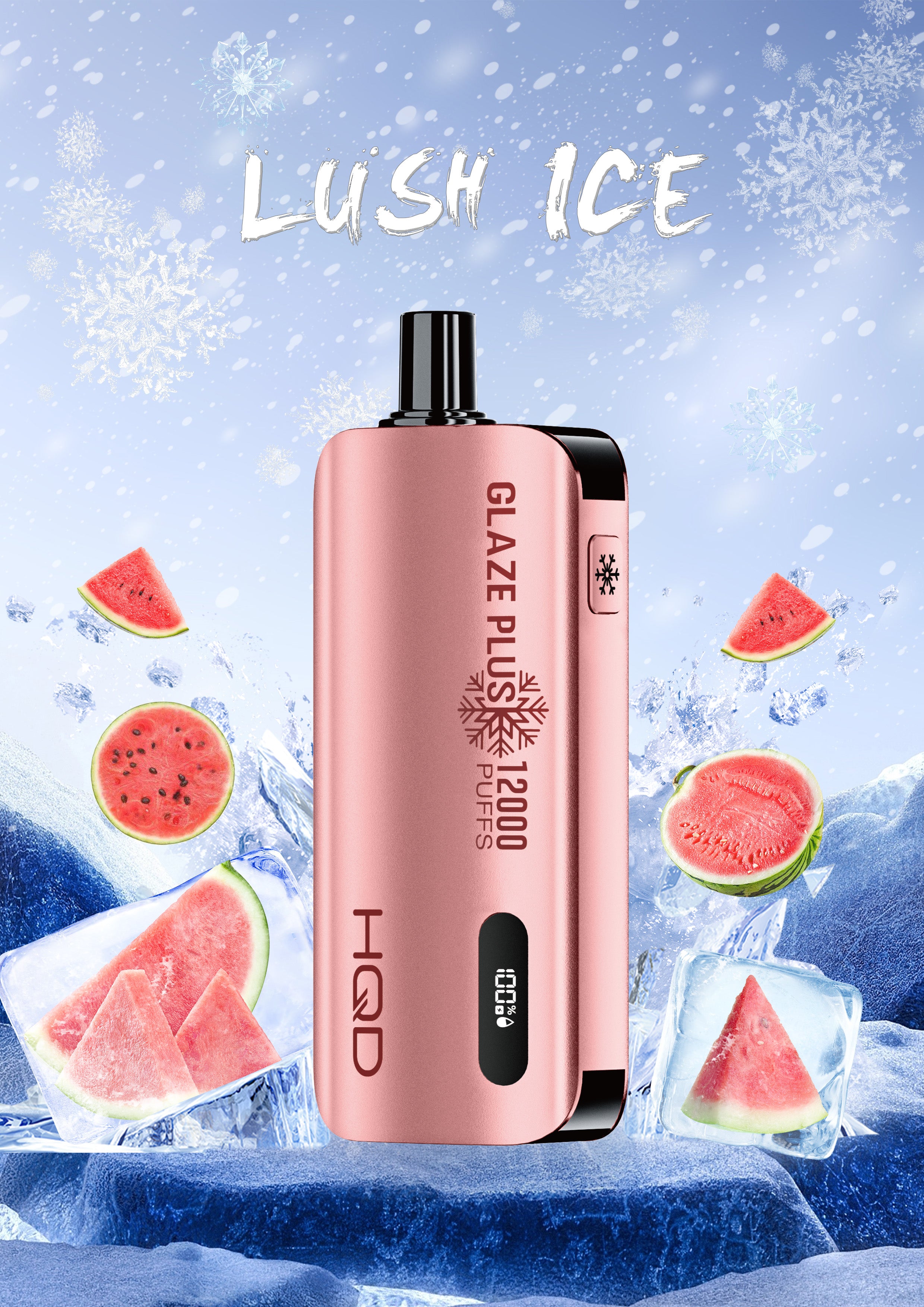 Buy HQD Glaze Plus 12000 puffs – Lush Ice in UAE | HQD UAE
